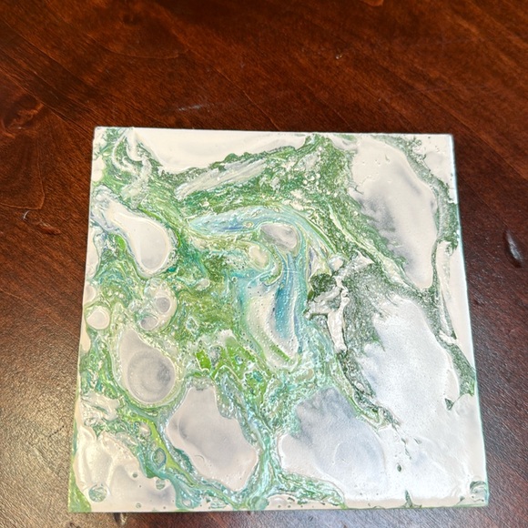 Tanya Blake’s art | Art | Acrylic Paint Chlorine Cell Activating Green ...